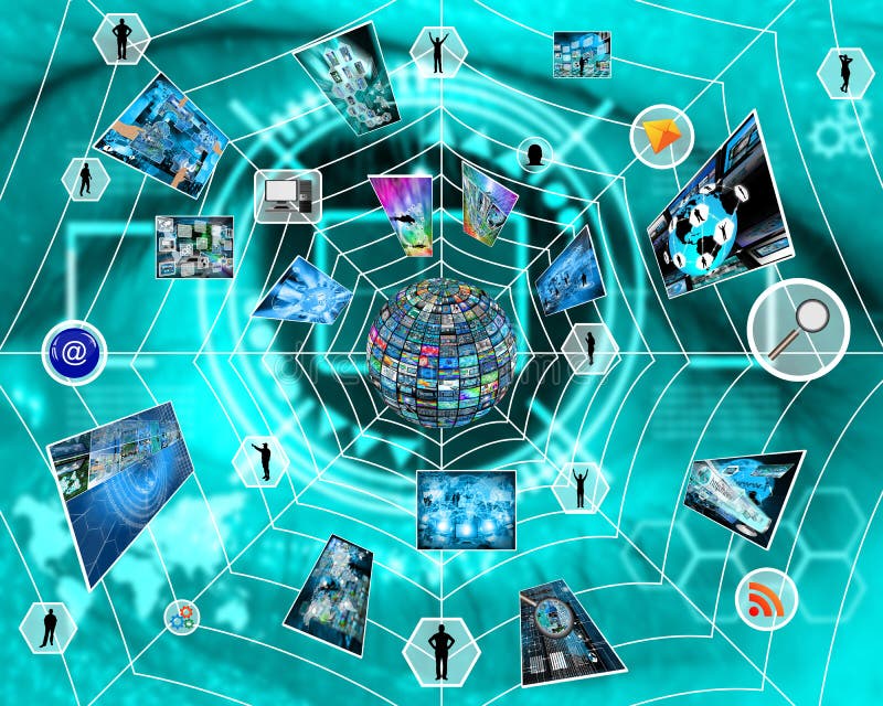 Internet-Netz stock abbildung. Illustration von computer - 49300132