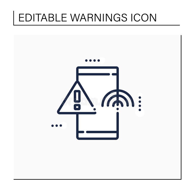 Two New Notification Line Icon. Bell Symbol. Vector Illustration on ...