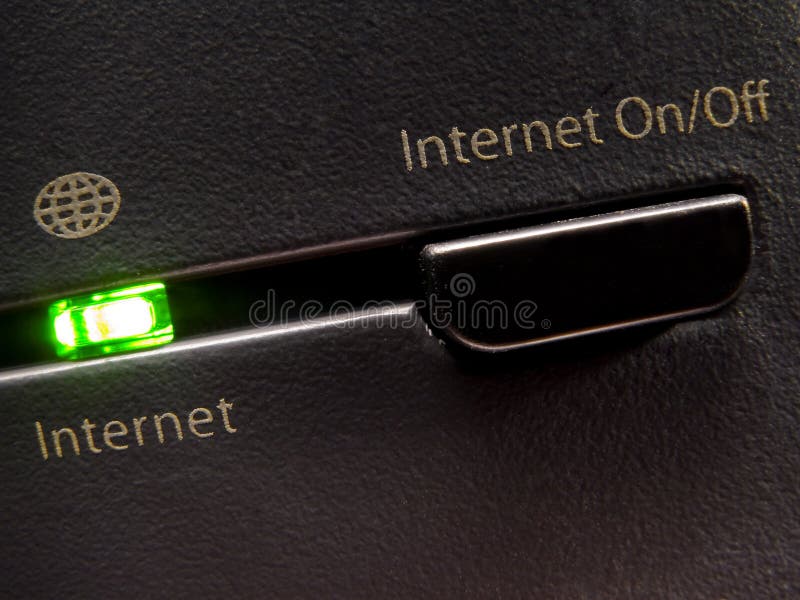 Internet, on/OFF? stock image. Image of wide, monitor - 4164717