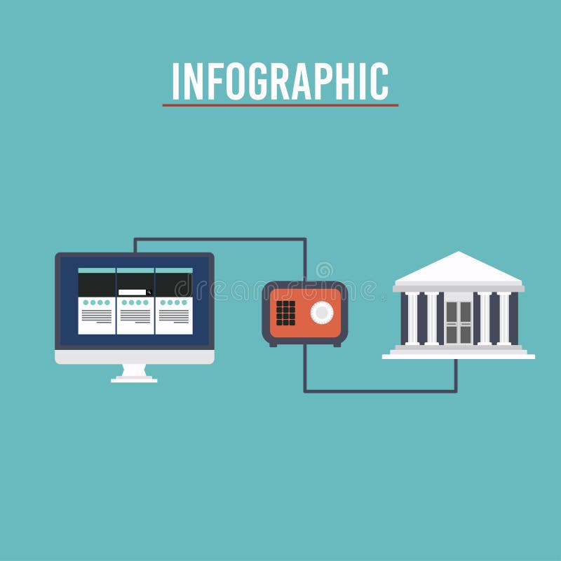 Internet online banking. stock vector. Illustration of network - 109156485