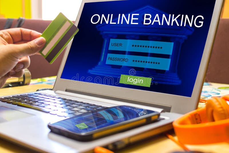 Internet Online Banking Payment Concept from Home Stock Image - Image ...