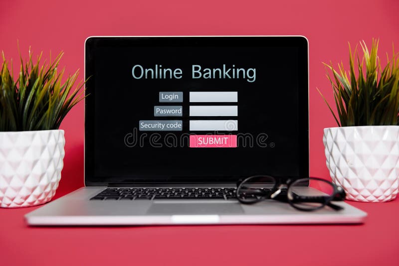 Internet Online Payment Banking on the Computer Concept. Stock Photo ...