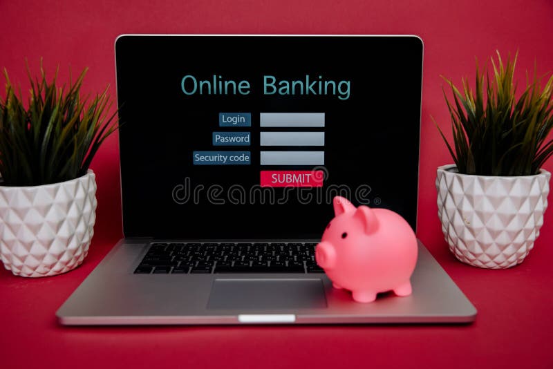 Internet Online Payment Banking on the Computer Concept. Stock Photo ...