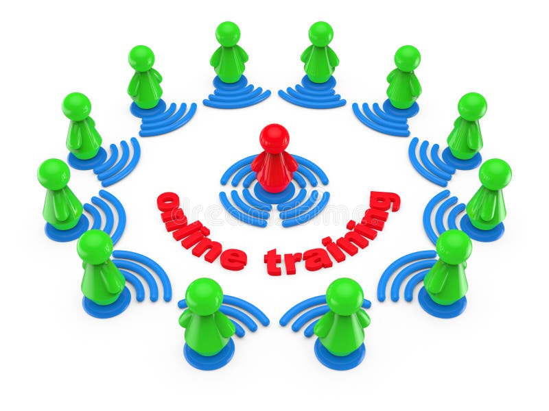 Internet Online Training Concept. Stock Illustration - Illustration of ...