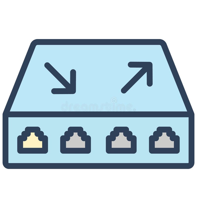 Internet Outlet, Internet Plug Isolated Vector Icon that Can Be Easily ...