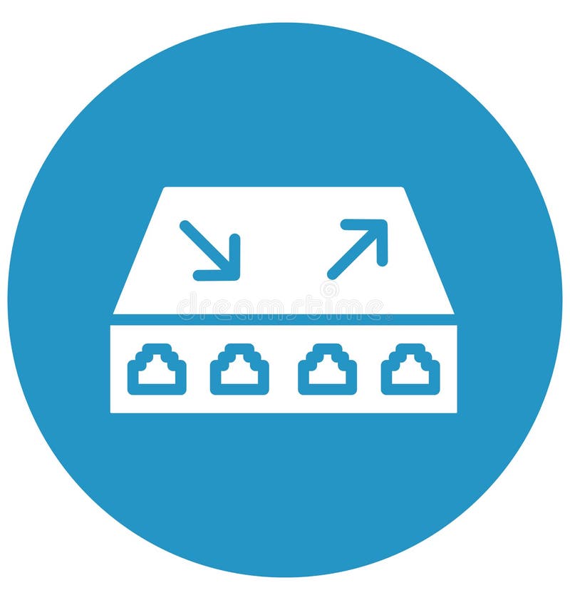 Internet Outlet, Internet Plug Isolated Vector Icon that Can Be Easily ...