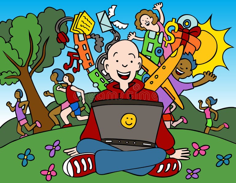 Browsing Internet Cartoon Stock Illustrations – 5,941 Browsing Internet ...