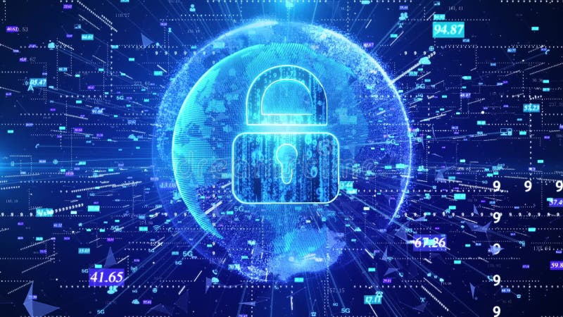 Internet Information Data Protection Network Security Background Stock ...