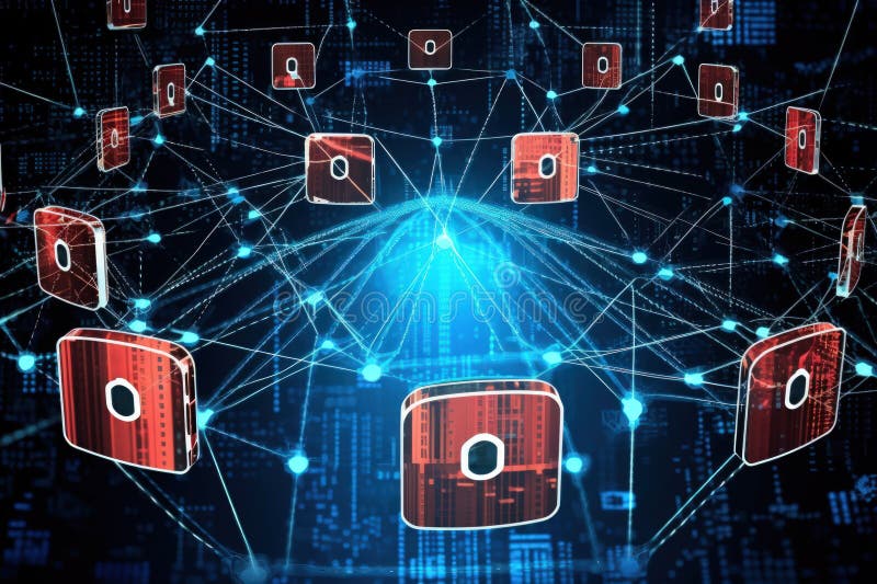 Internet Privacy - Generative AI Stock Illustration - Illustration of ...