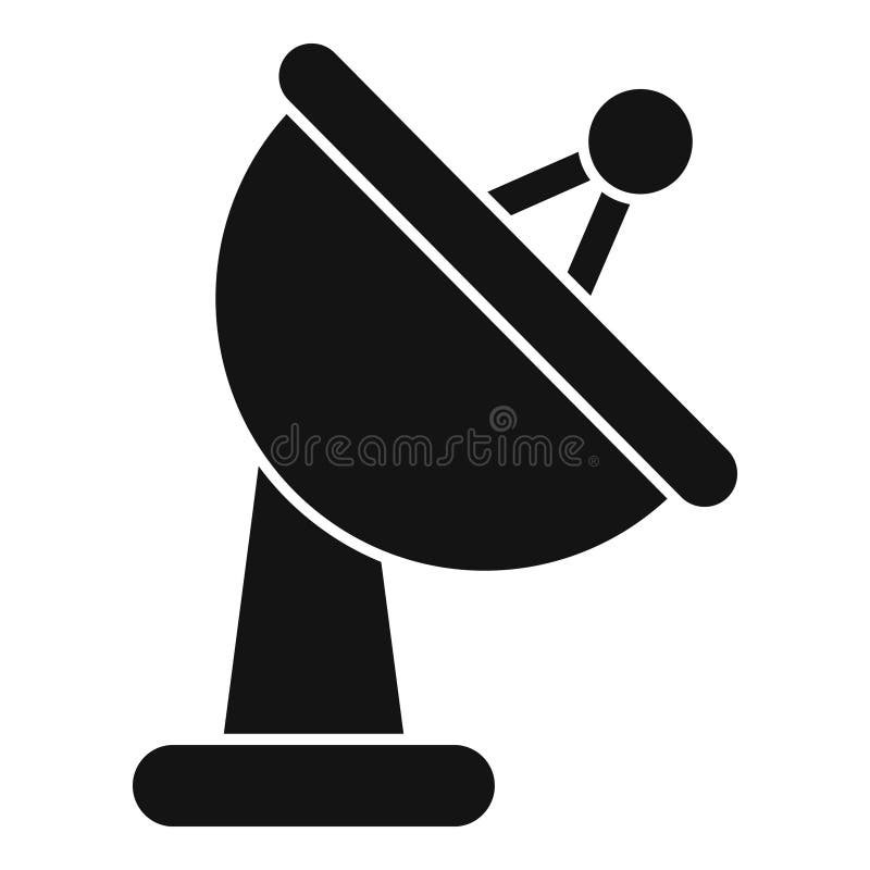 Internet Provider Ground Antenna Icon Simple Vector. Processor Tech ...