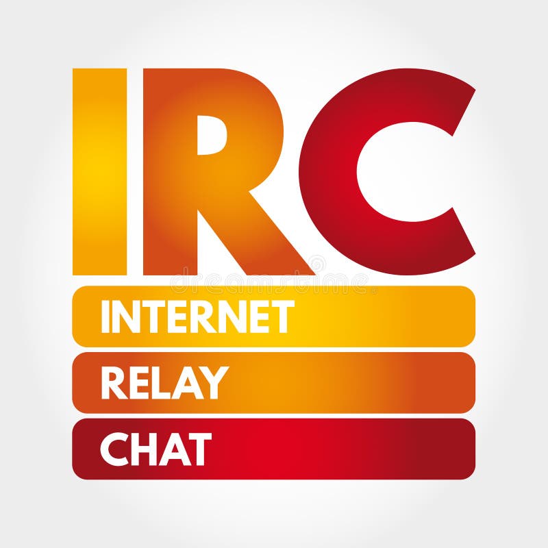 Internet-Relay-Chat-Akronym-Technologie-Hintergrund Stock Abbildung ...