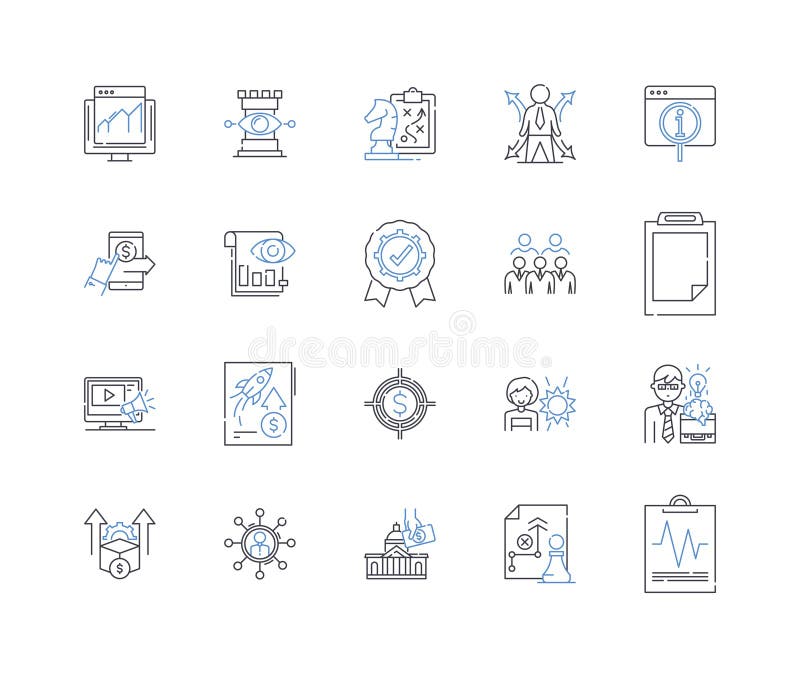 Internet Revolution Line Icons Collection. Innovation, Connectivity ...