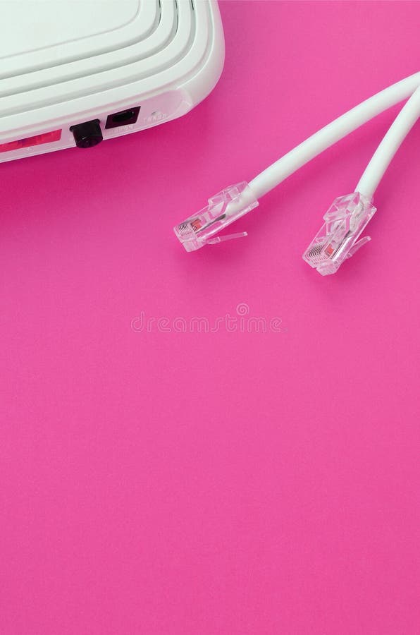 Router with cable wires stock image. Image of commercial - 34298811
