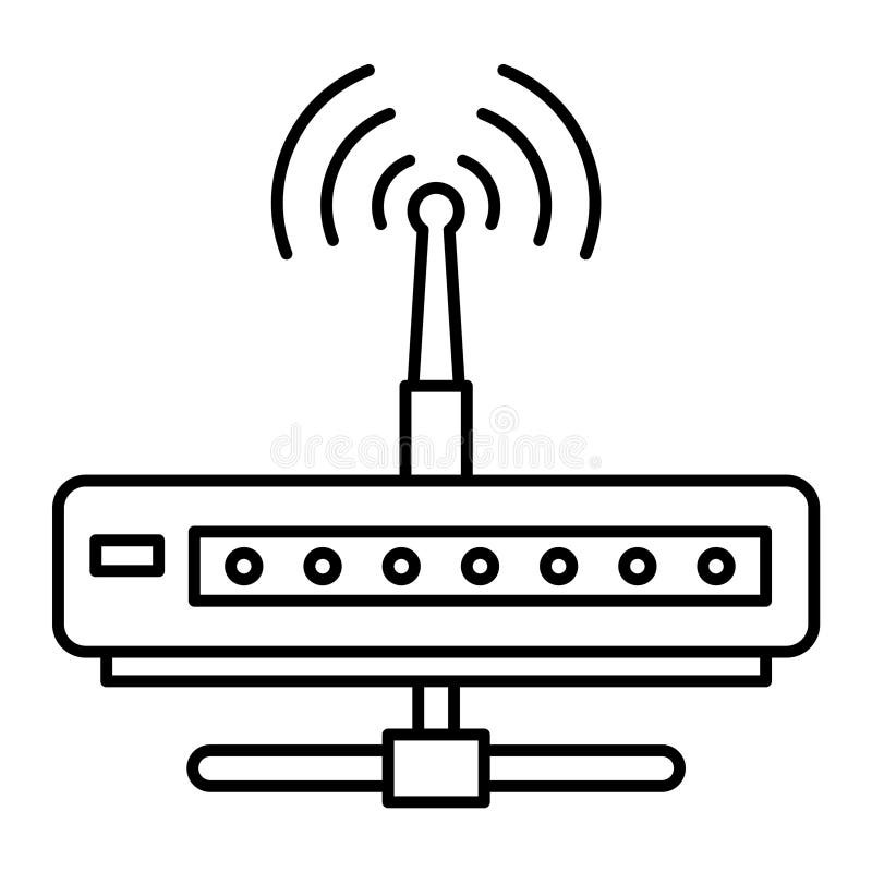 Wifi Router Network Diagram Stock Illustrations – 179 Wifi Router ...