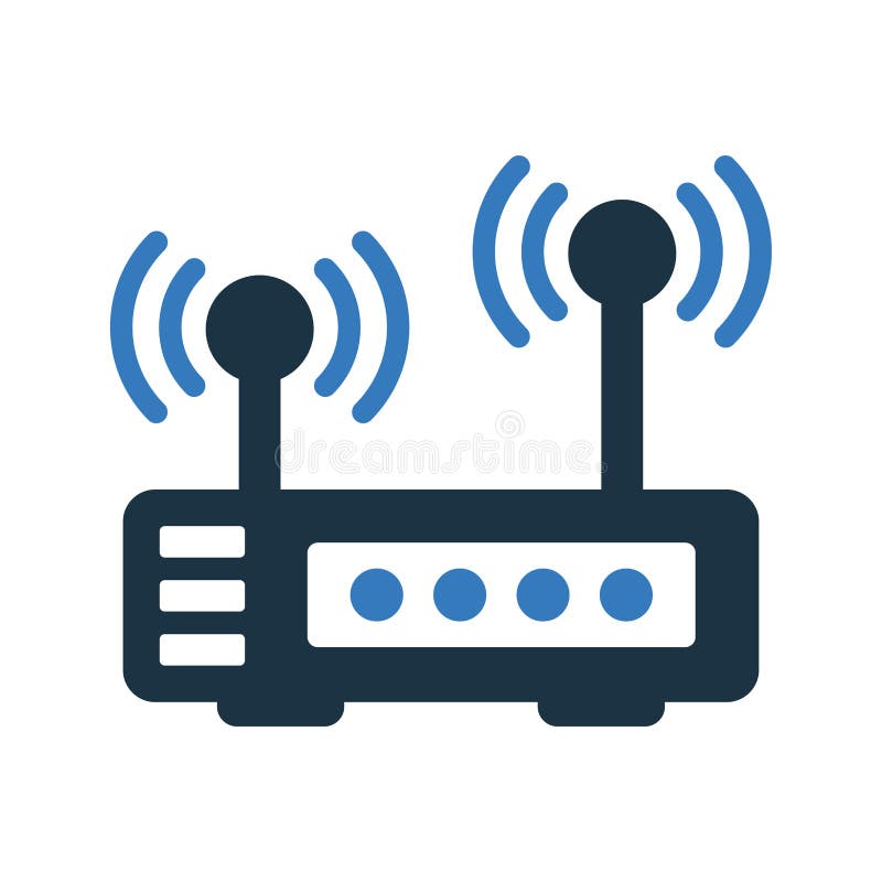 Internet, Router, Network Icon. Simple Editable Vector Design Isolated ...
