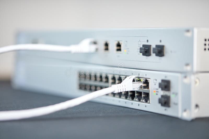 A Internet Router Plug Close Up Photo Stock Image - Image of router ...