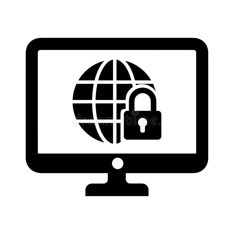 Internet Safety, Network Protection, Website Security Icon Stock ...