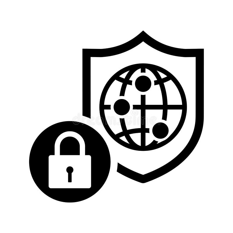 Internet Safety, Network Security Icon Stock Illustration ...