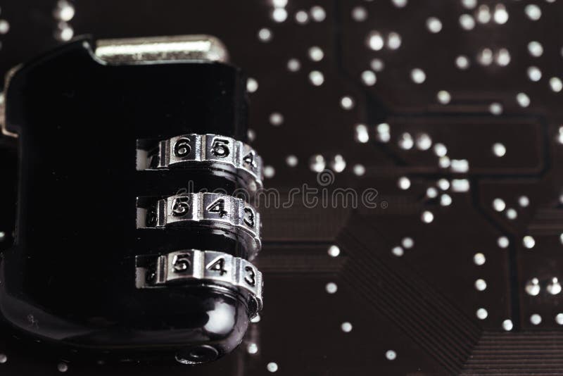 Internet Safety and Security for Digital Cyber Concept, Code Numbers ...