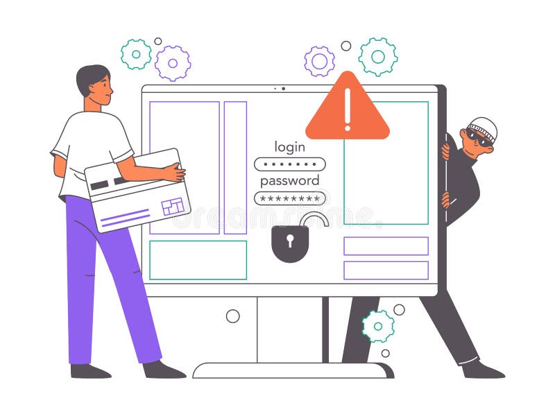 Internet Scam Cyber Crime, Hackers and Cyber Thieves. Cyber Criminals ...