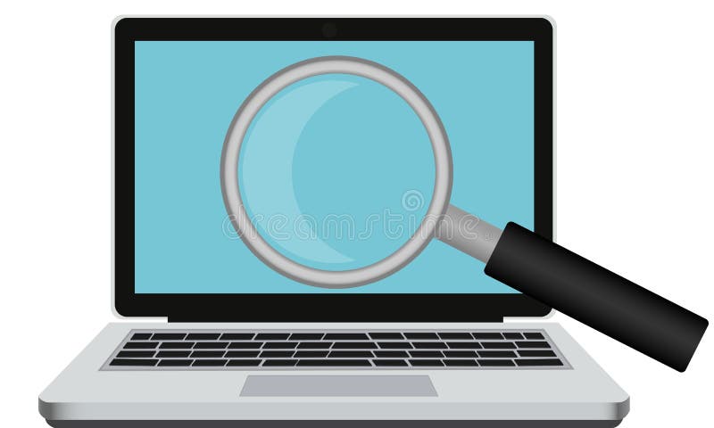 Internet search stock vector. Illustration of magnifying - 47250915
