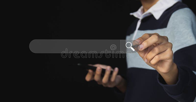 Internet Search Internet Use for Business and Communication Stock Image ...