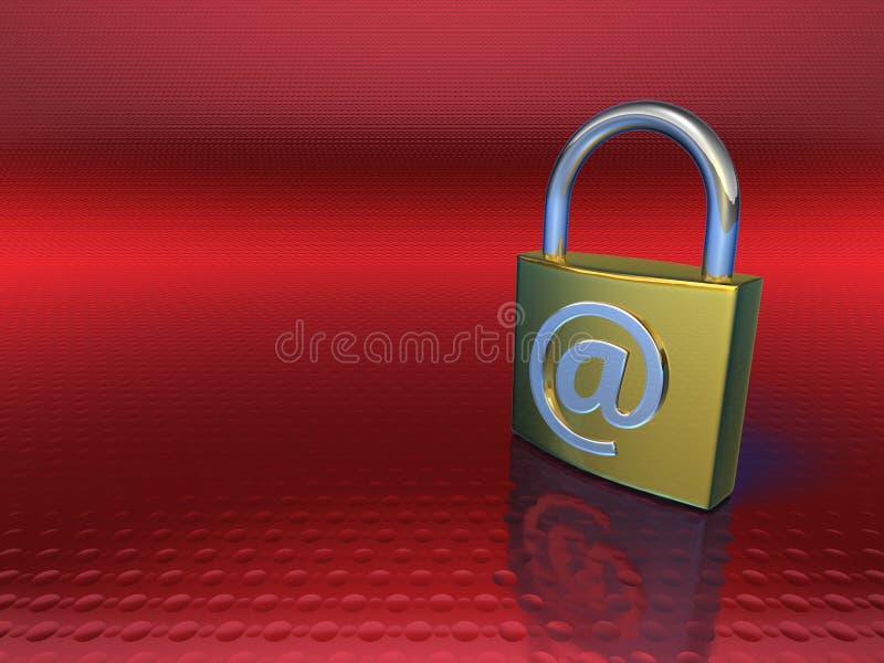 Internet security stock illustration. Illustration of render - 2699337