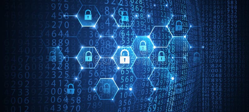 Internet Security Background. Vector Stock Vector - Illustration of ...