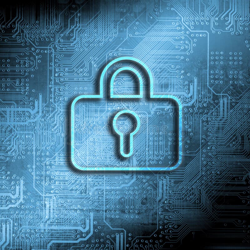 Internet Security Business Background Concept in Blue Color Stock ...