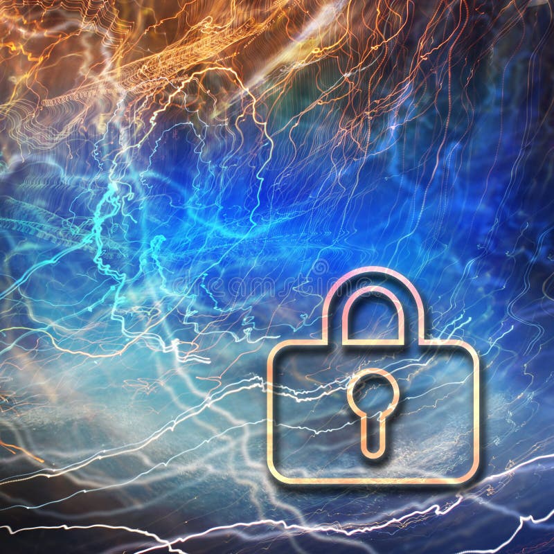 Internet Security Business Background Concept in Blue Color Stock ...