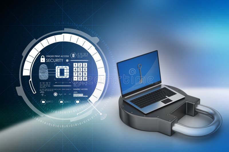 Internet security concept stock illustration. Illustration of internet ...