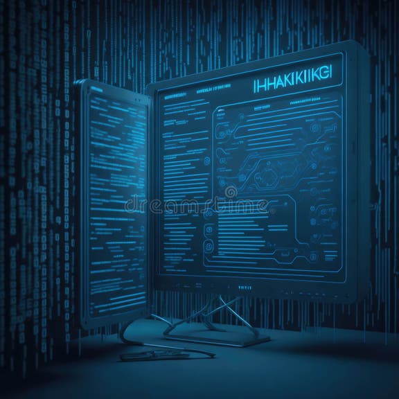 Internet Security Concept, Technology Vulnerable Passwords, Hacking ...