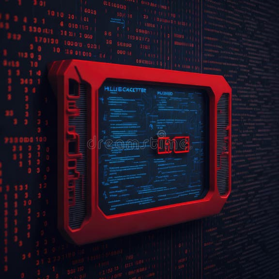 Internet Security Concept, Technology Vulnerable Passwords, Hacking Code, Computer Protection ...