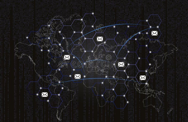 Internet Security and Data Protection Concept, Blockchain and Cybersecurity Stock Image - Image ...