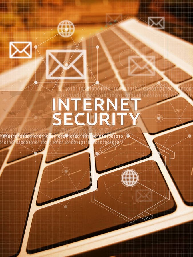 INTERNET SECURITY, Digital Business and Technology Concept Stock Image ...