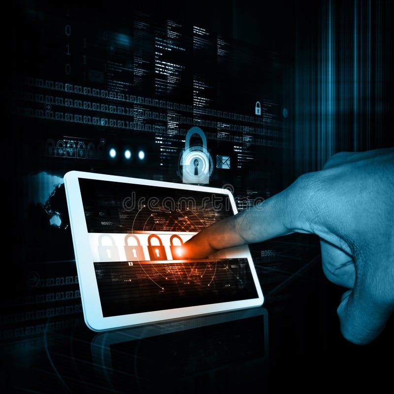 Internet security stock illustration. Illustration of crime - 105306899