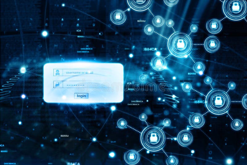 Internet security stock illustration. Illustration of padlock - 66600564