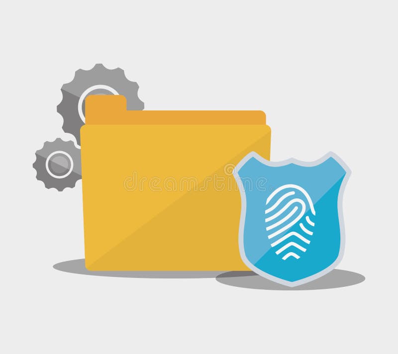 Fingerprint File Icon. Secured File Document Classified Protection ... Fingerprint File Icon. Secured File Document Classified Protection ...