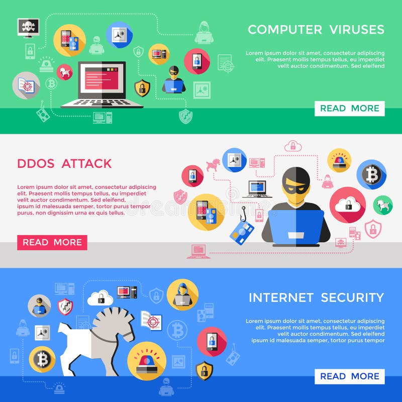 Internet Security Infographics Stock Vector - Illustration of internet ...