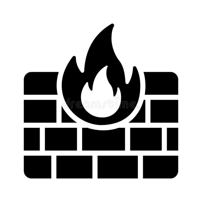 Firewall stock vector. Illustration of burn, firewall - 332532412