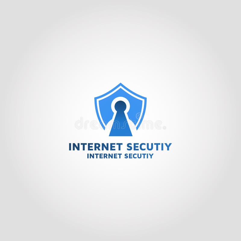 Internet Security Vector Logo Design Template Stock Vector ...