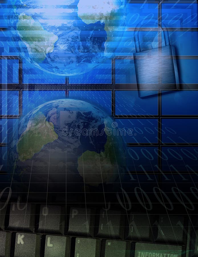 Internet Security. Modern Art Stock Illustration - Illustration of ...