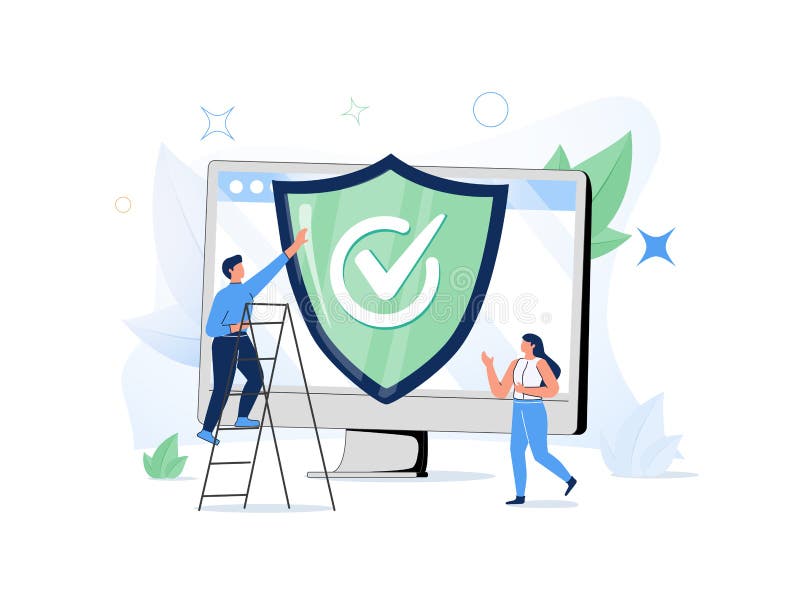 Internet Security and Privacy Data Antivirus Protection Tiny Person ...