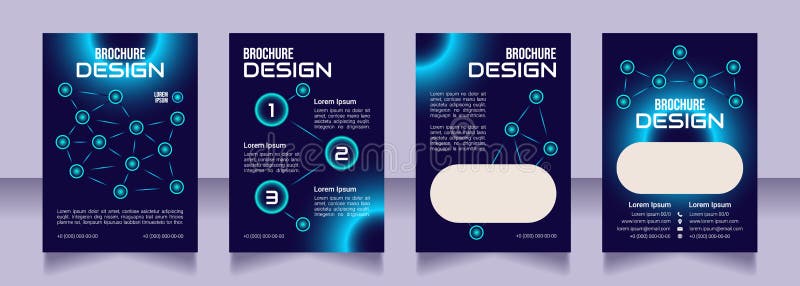 Internet Security Promotion Blank Brochure Design Stock Vector ...