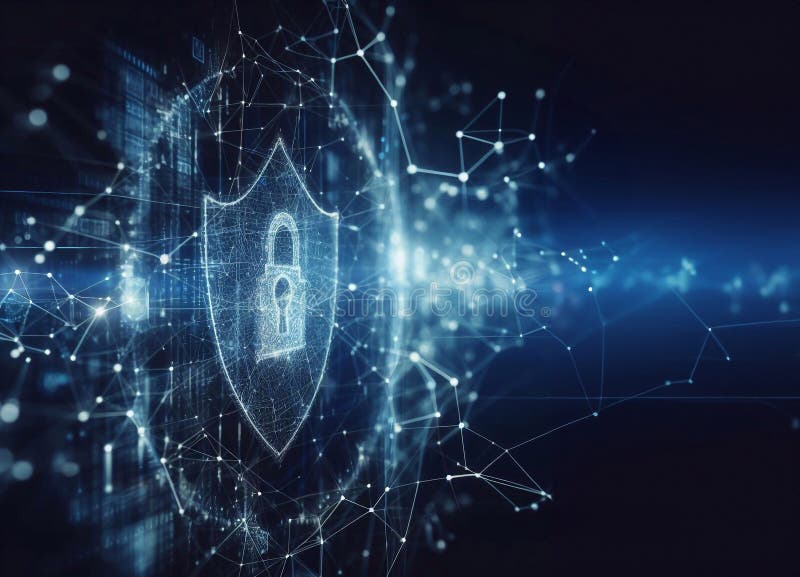 Internet Security System Concept Background Generative Ai Art Stock ...