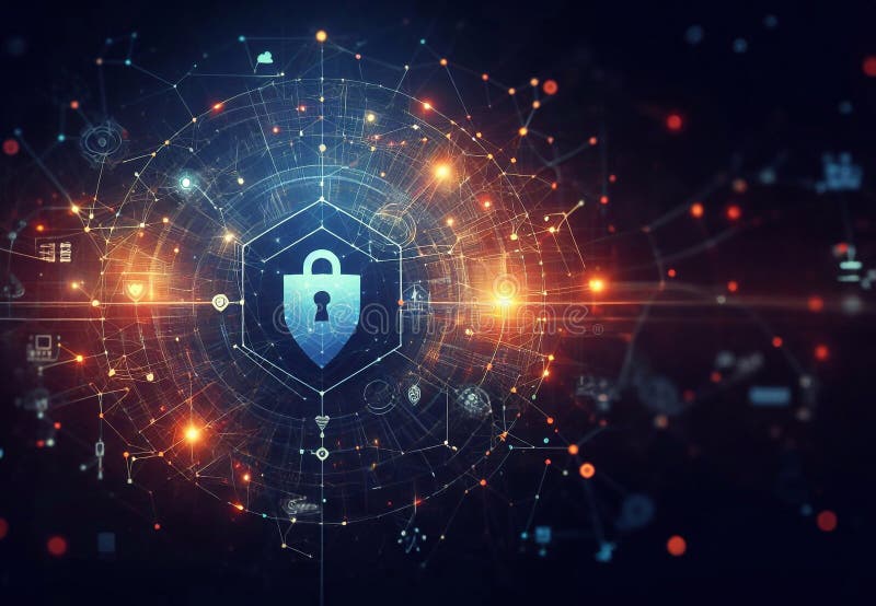 Internet Security System Concept Background Generative Ai Art Stock ...