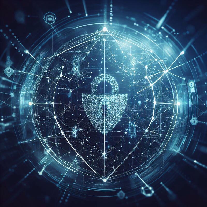 Internet Security System Concept Background Generative Ai Art Stock ...