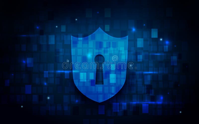 Internet Security and Technology Concept and Abstract Background Stock ...