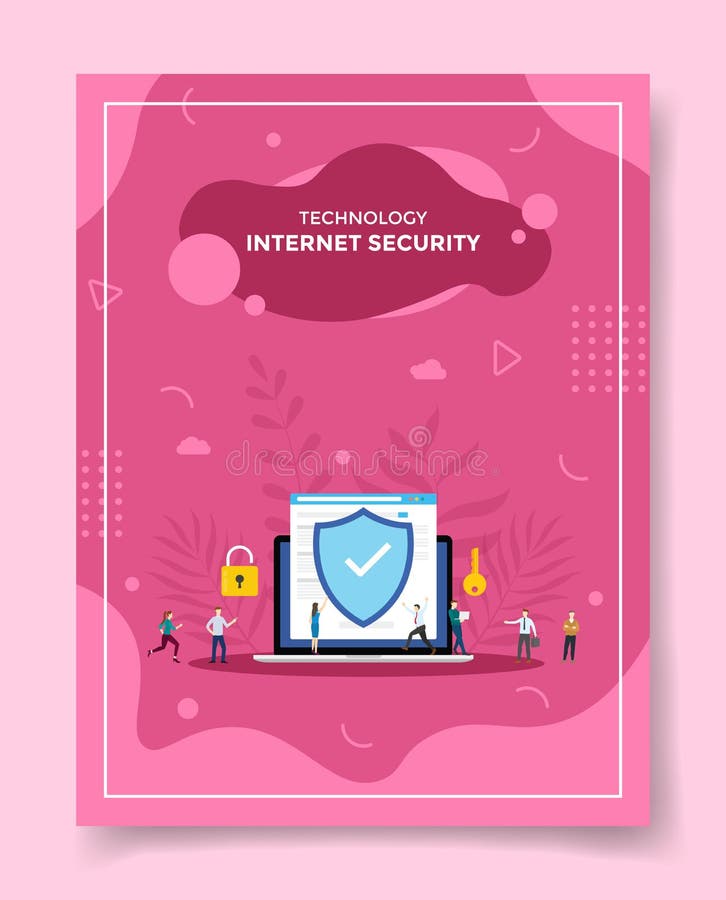 Internet Security for Template of Banners, Flyer, Books Cover, Magazine ...