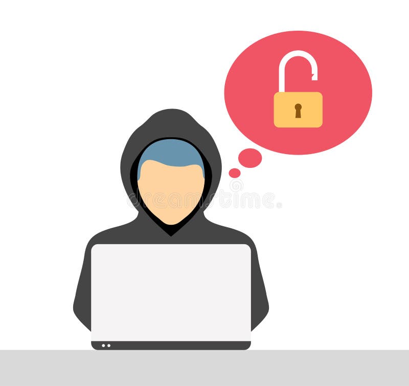 Internet Security Vector Illustration Stock Vector - Illustration of ...
